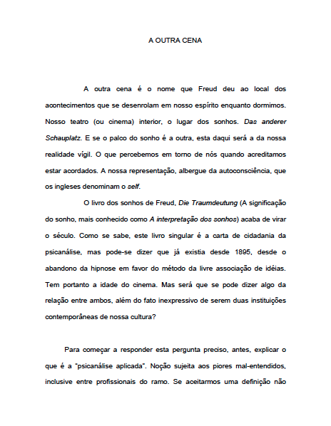 A outra cena - Ricardo Goldenberg